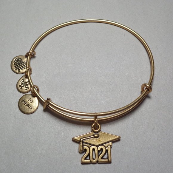 Alex and Ani | Jewelry | Alex And Ani Graduation Cap 22 Rafaelian Gold Finish New Charm Bangle ...